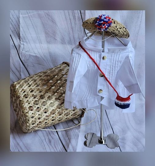 Camisa Montuno Panameño para Mascotas (3 Piezas) – Panamanian Folklore