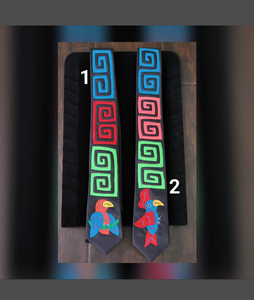 Corbatas con Mola Originales – Panamanian Folklore
