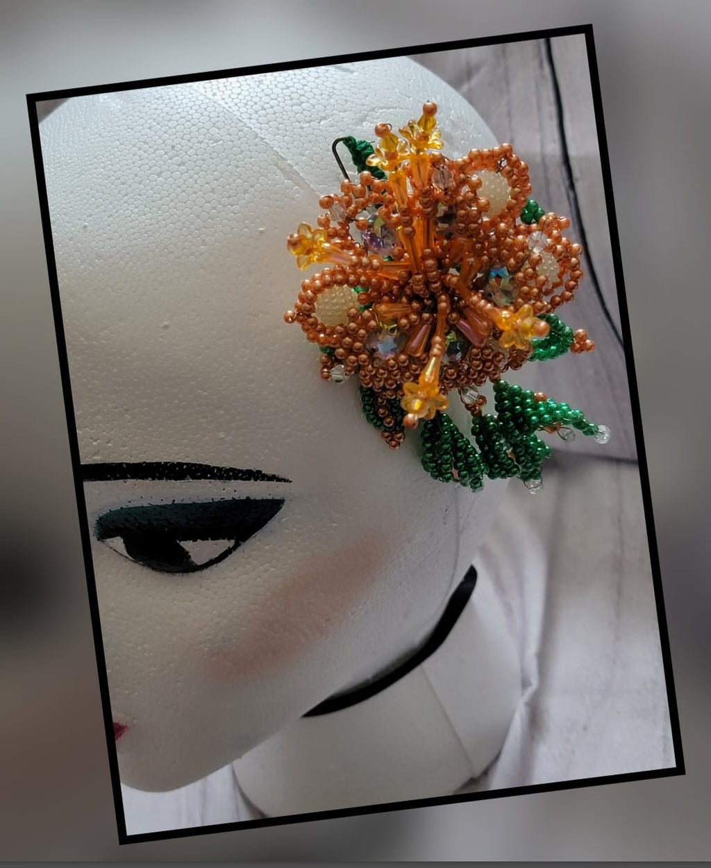 Tembleque en Forma de Flor Sujeta a una Horquilla- Hecho en Panamá ...